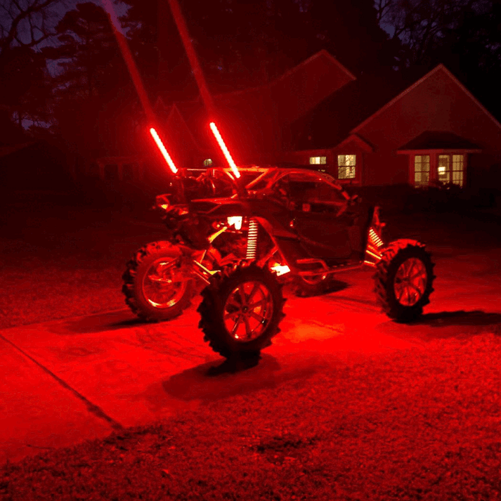 INFINITE OFFROAD RGB+W Rock Light & Whip Bundle – Crash City Off-Road