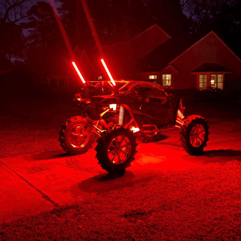 INFINITE OFFROAD RGB+W Rock Light & Whip Bundle – Crash City Off-Road